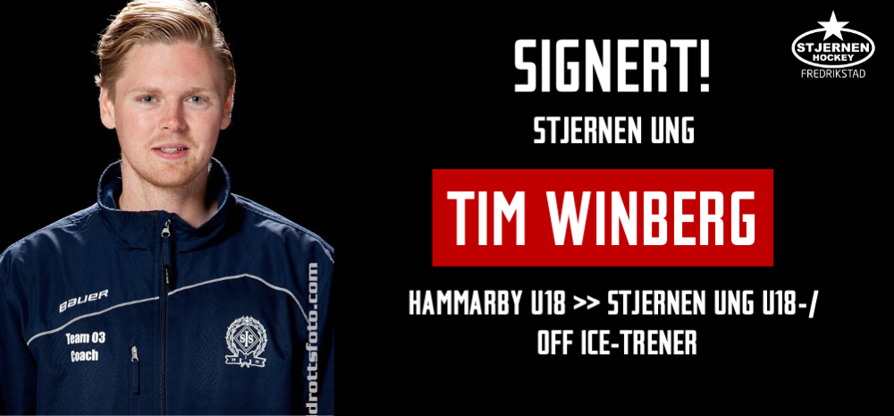 Ny trener på plass: Tim Winberg (30) - Stjernen Ung